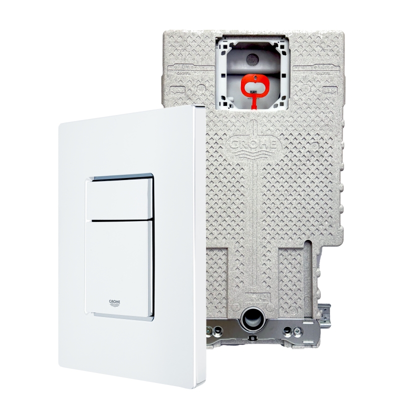 מיכל הדחה סמוי דו-כמותי דגם 38825000 עם אפשרות ללחצן בצבעים - Berez.co.il