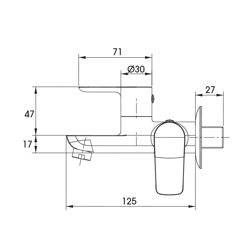 ברז מהקיר בעל נקודת מים דגם 309309 - Berez.co.il
